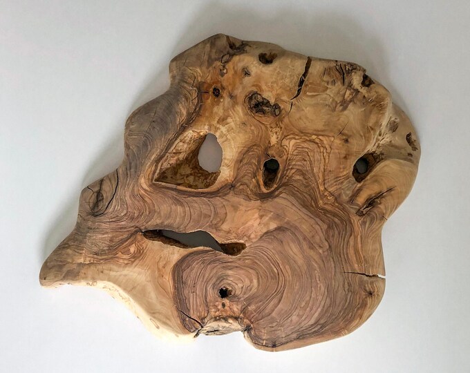 Olive Wood Slabs for DIY Wood Art | Live Edge Wood Slab | 13" Raw Edge ...
