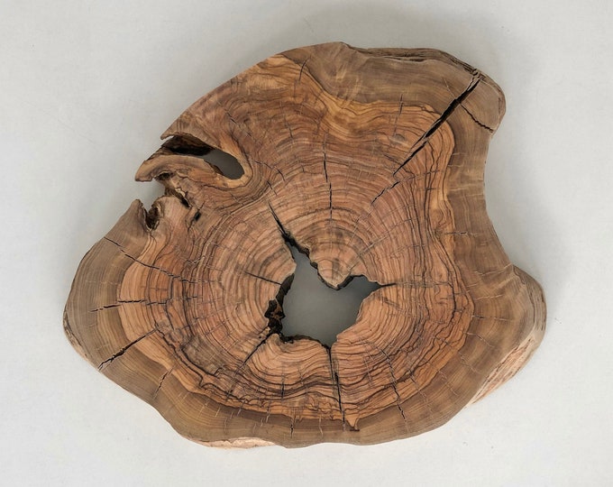 Live Edge Wood Slab | Raw Edge Wood Slab | 14" Live Edge Olive Wood ...