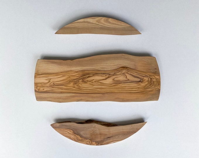 Olive Wood Slabs for DIY Wood Art | 14.5" Live Edge Wood Slab | Raw ...