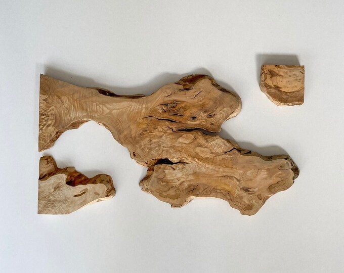 18" Olive Wood Slabs for DIY Wood Art | Live Edge Wood Slab | Raw Edge ...