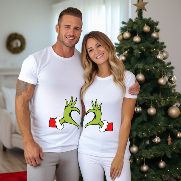 Couple Grinch Christmas Pajamas - Etsy