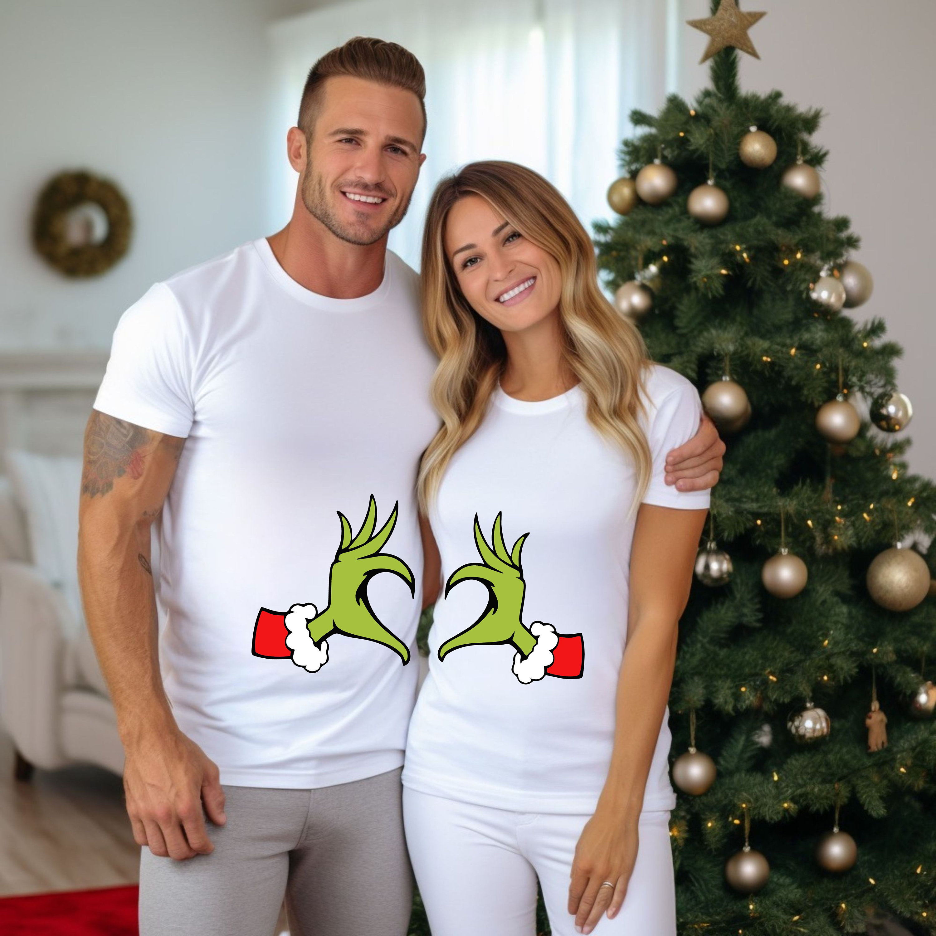 Grinch Couple Christmas Shirt, His and Hers Christmas Shirt, Matching ...