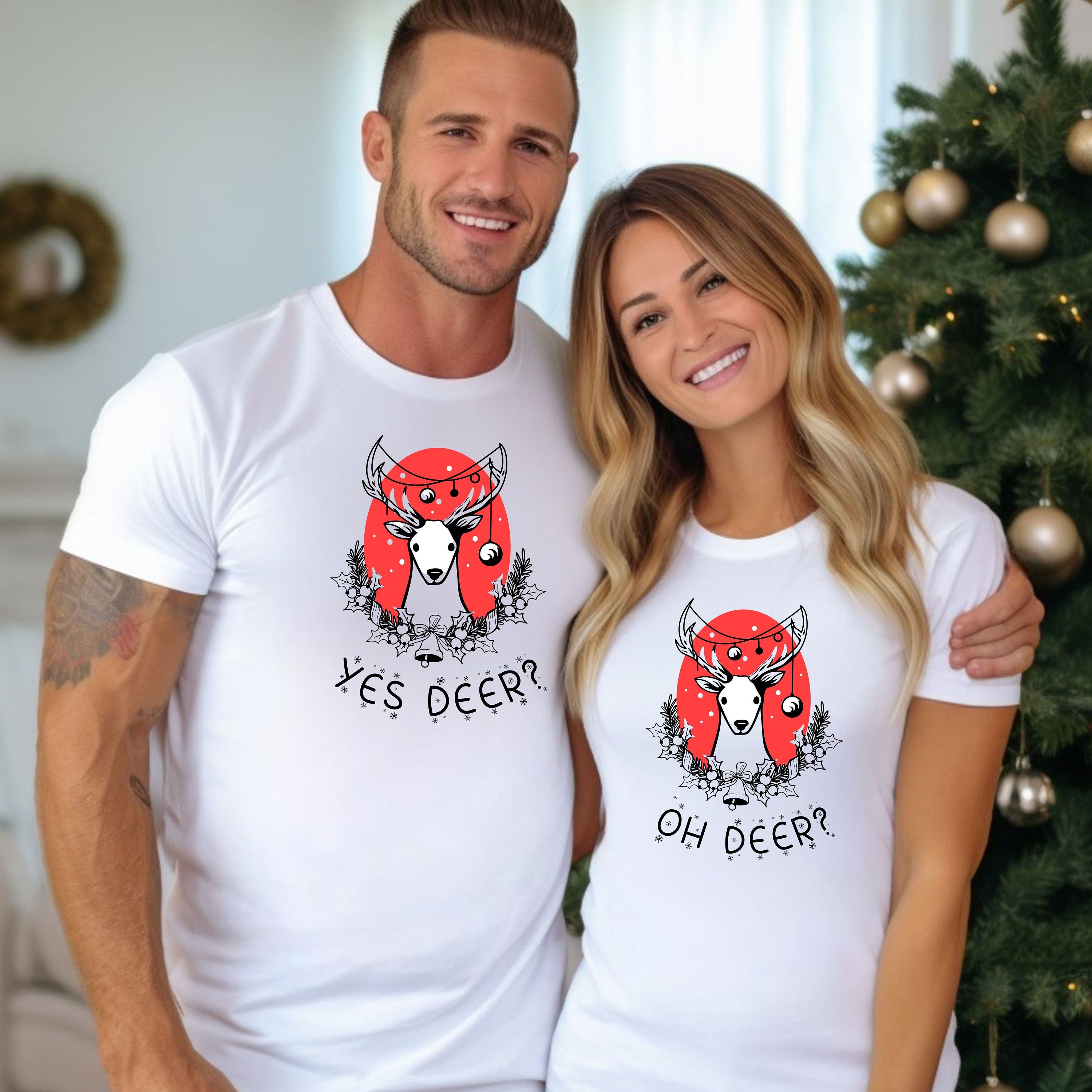 His and Her Christmas Shirt, Couple Shirts, Funny Christmas Pajamas ...