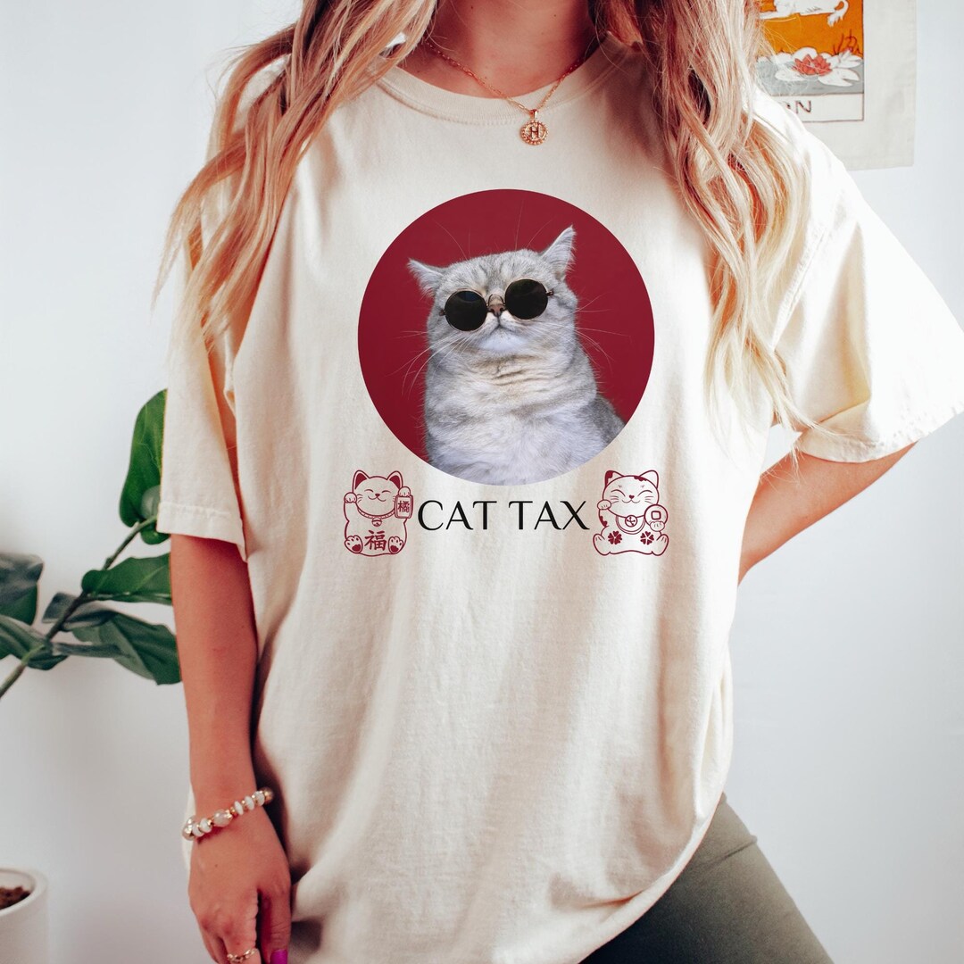 Tiktok Refugee Cat Taxes Shirt, Tiktok US Ban Shirt, Rednote Protest T ...