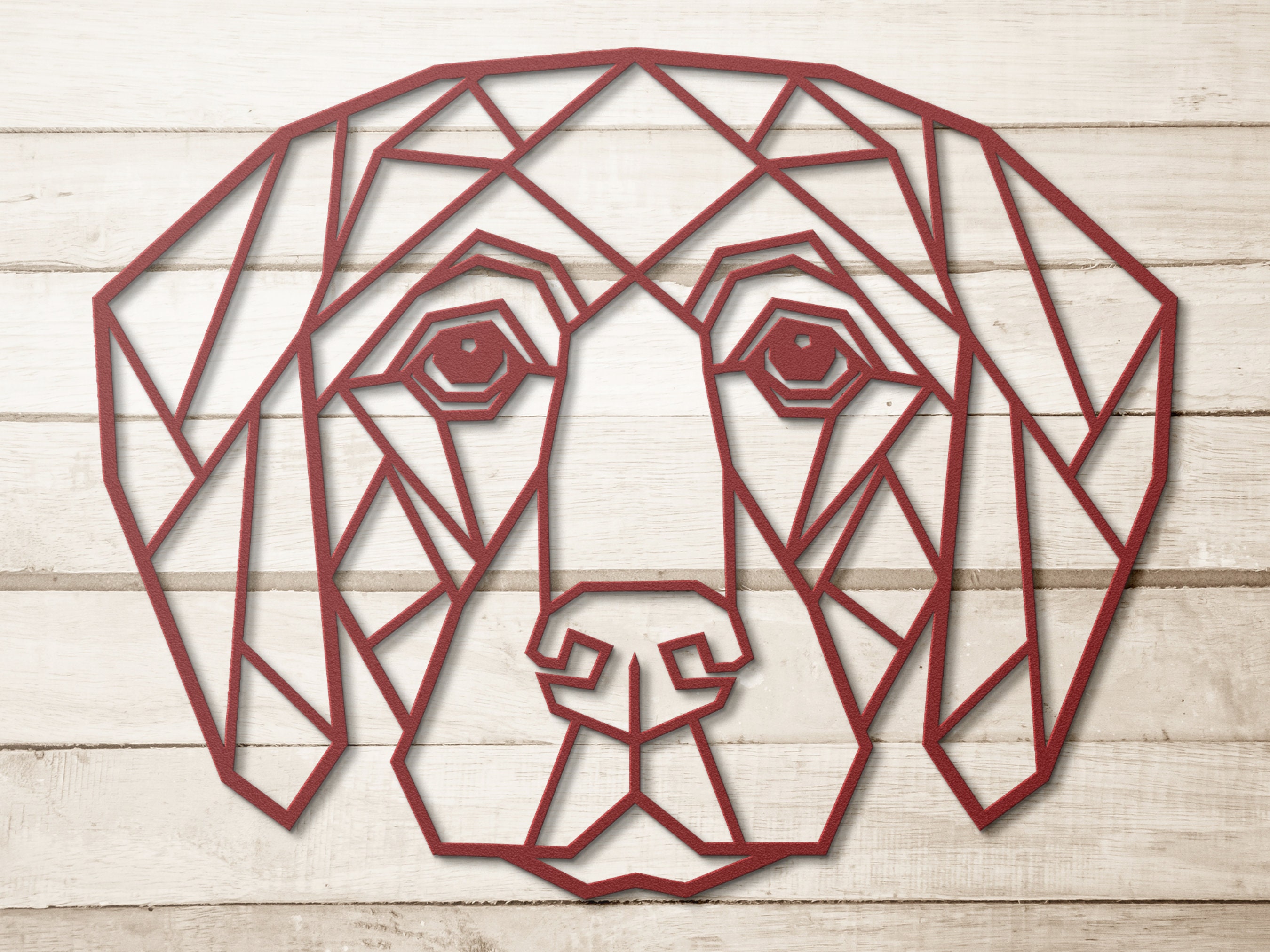 Geometric Labrador Retriever Metal Wall Art, Labrador Retriever Wall ...