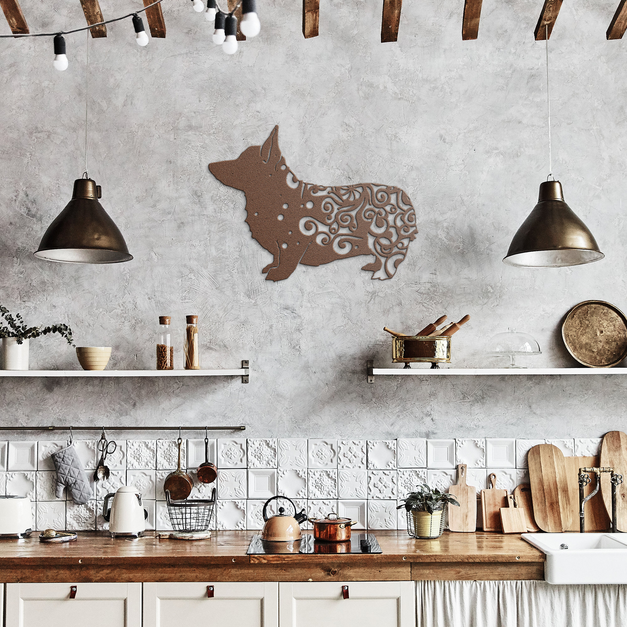 Corgi Metal Wall Art, Corgi Wall Decor, Corgi Art, Metal Corgi Sign ...