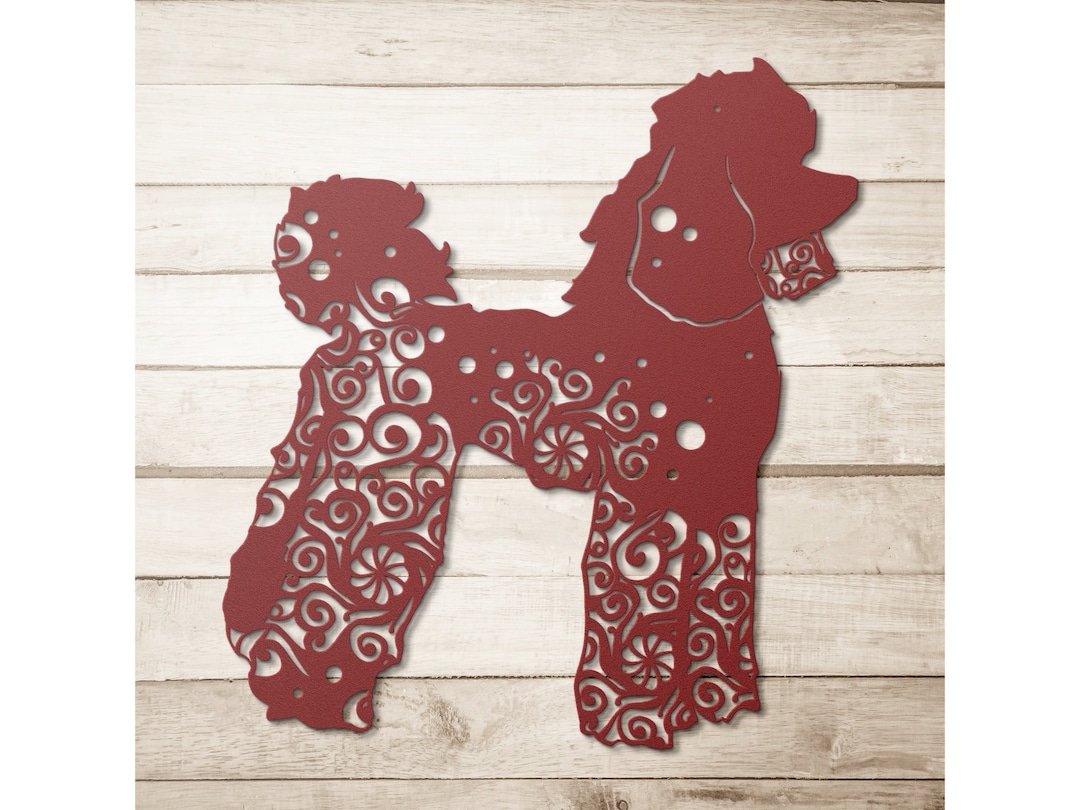 Standard Poodle Wall Art, Metal Poodle Sign, Poodle Art, Poodle Decor ...
