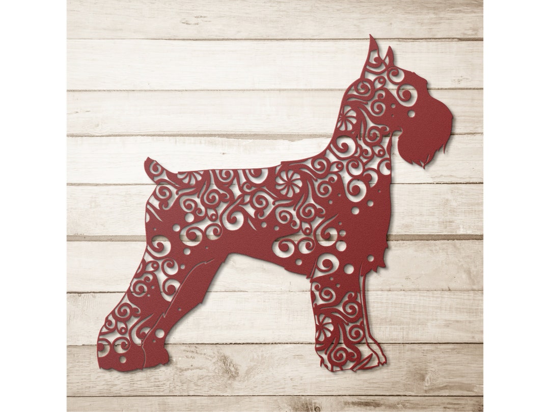 Giant Schnauzer, Giant Schnauzer Metal Wall Art, Schnauzer Art, Metal ...