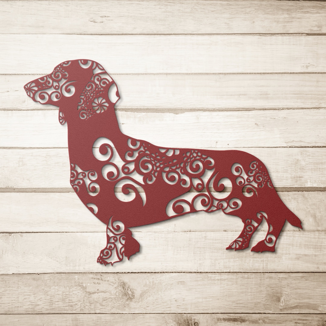 Dachshund Wall Art, Metal Dachshund Sign, Dachshund Art, Dachshund Home ...