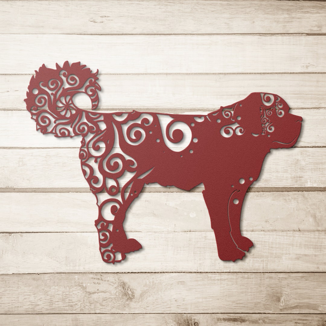 Saint Bernard Wall Art, Saint Bernard Art, Metal St Bernard Sign, St ...