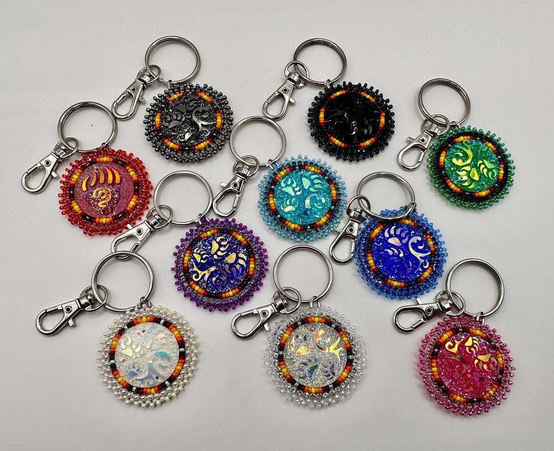 Beaded Indigenous Style Keychain - Etsy