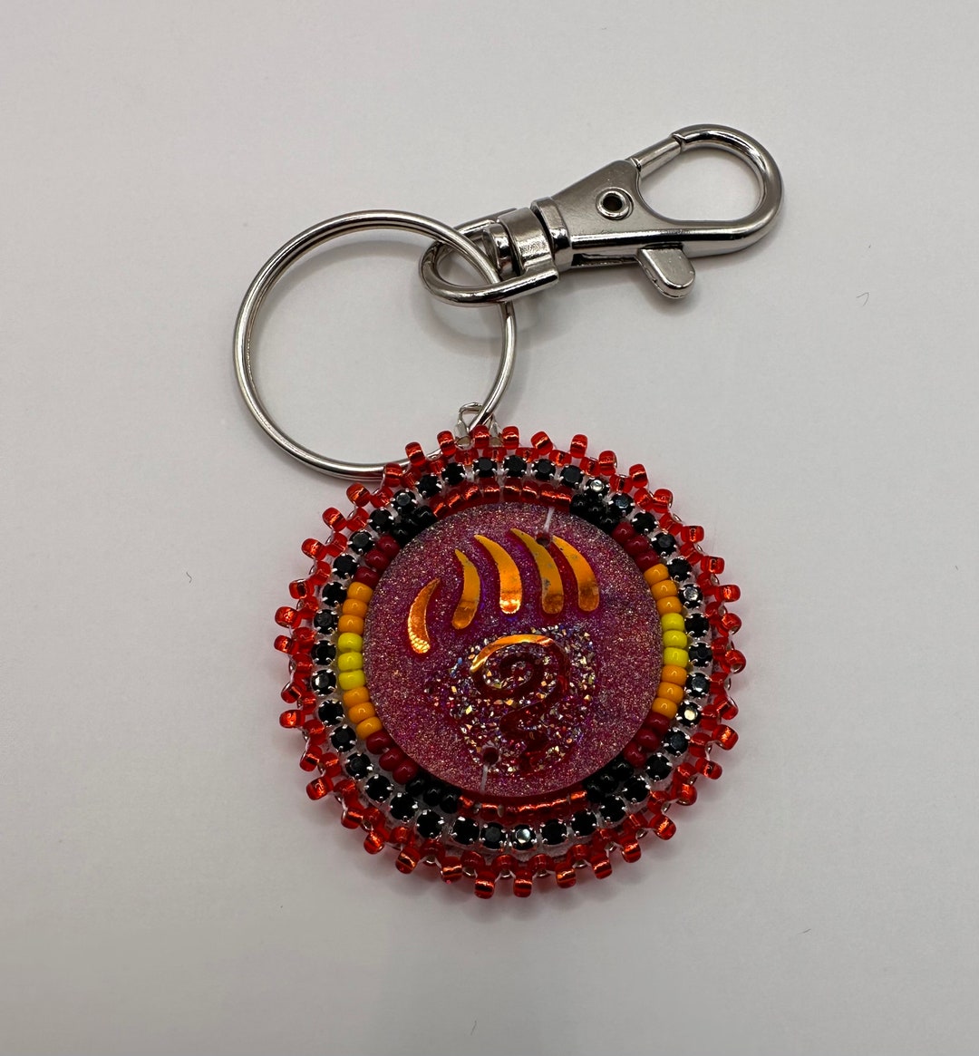 Beaded Indigenous Style Keychain - Etsy