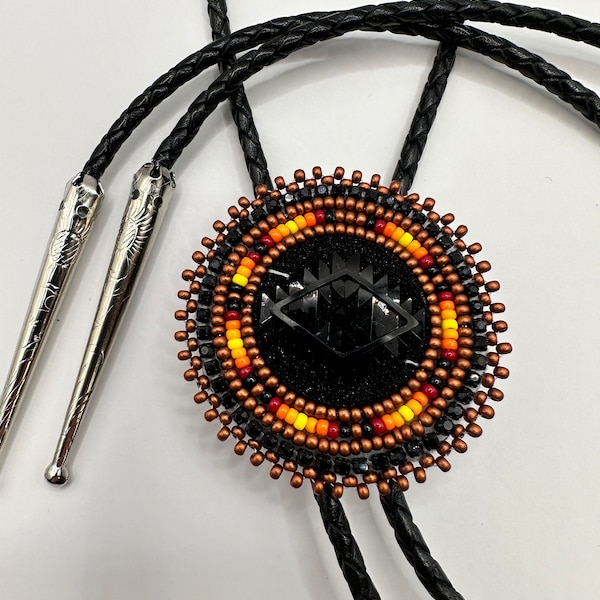 Beaded Bolo Tie - Etsy