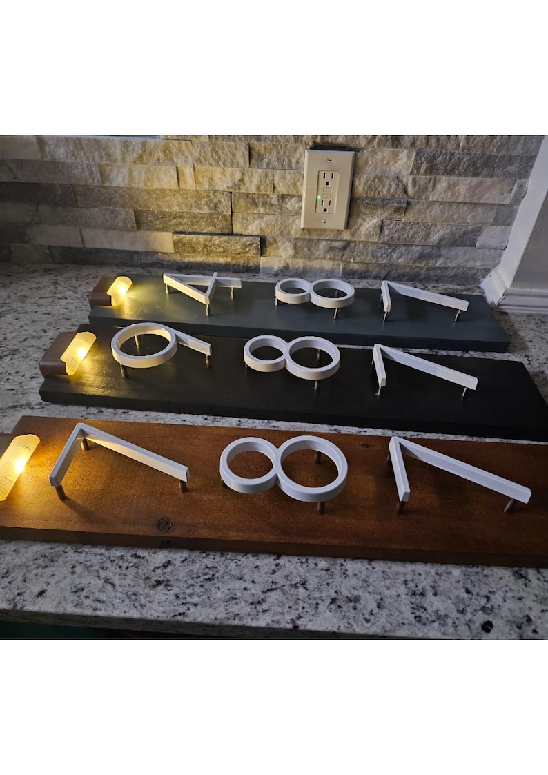 Solar-powered House Numbers, Illuminated Address Sign, Solar LED House ...