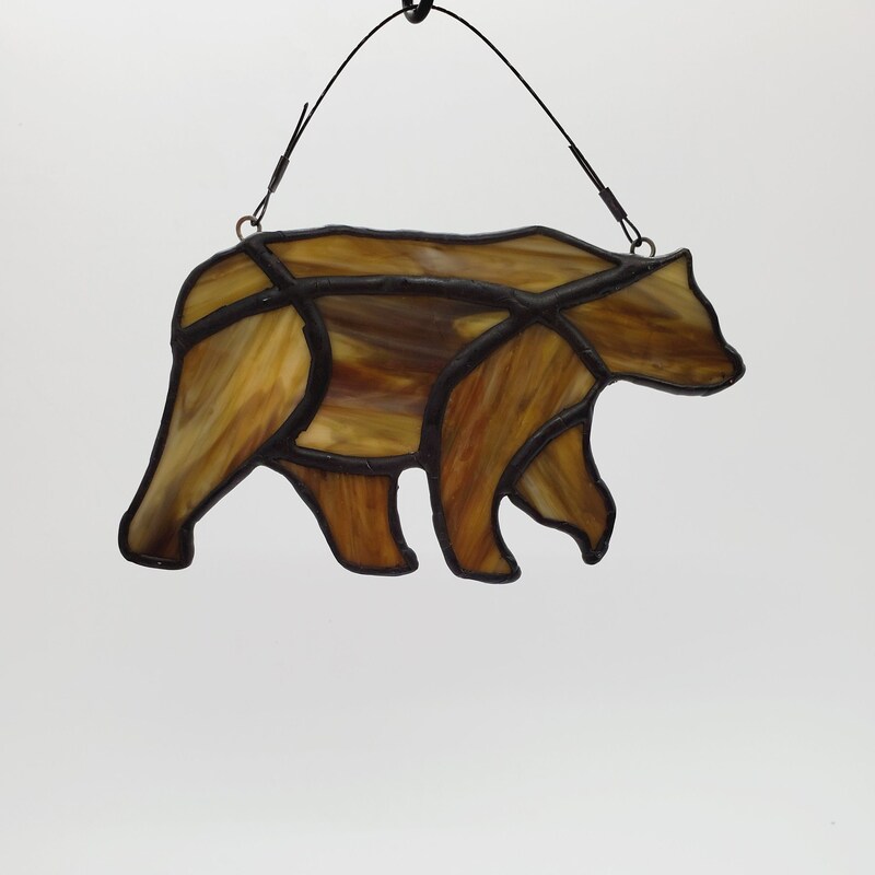 Stained Glass Bear - Etsy