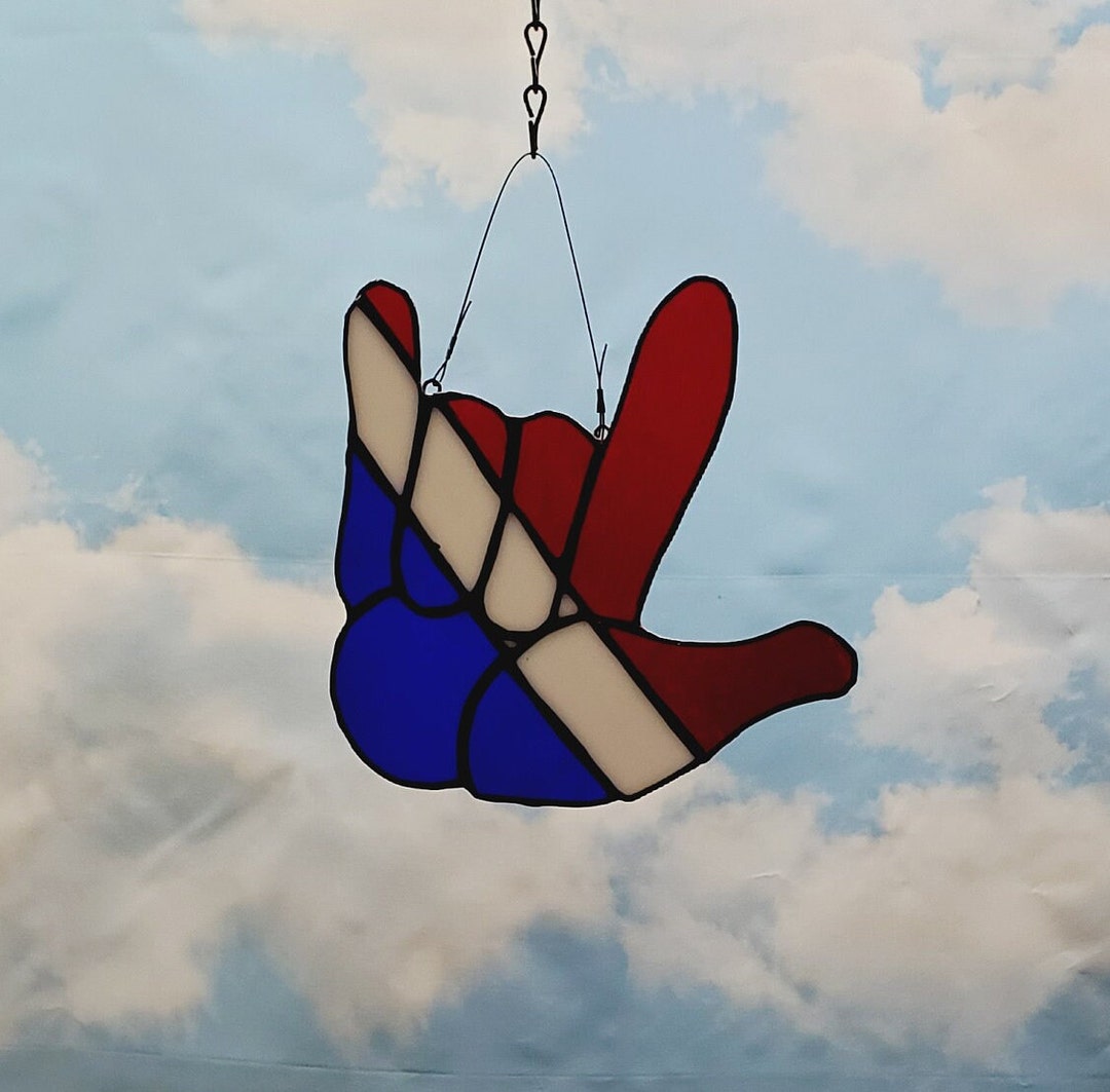 Stained Glass, ASL I Love You, Deaf Artist, Ily Asl, Patriots Gift ...