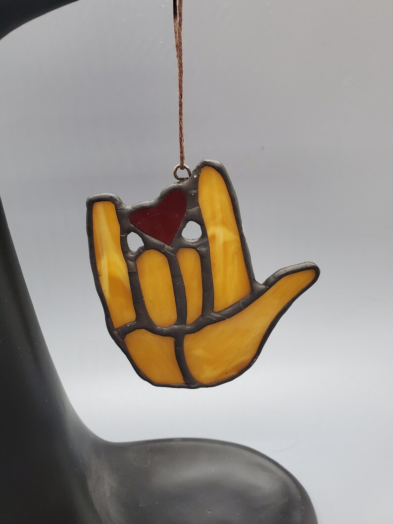 Ily Asl, Stained Glass, Deaf Artist, Asl I Love You With Heart, Ily Asl ...