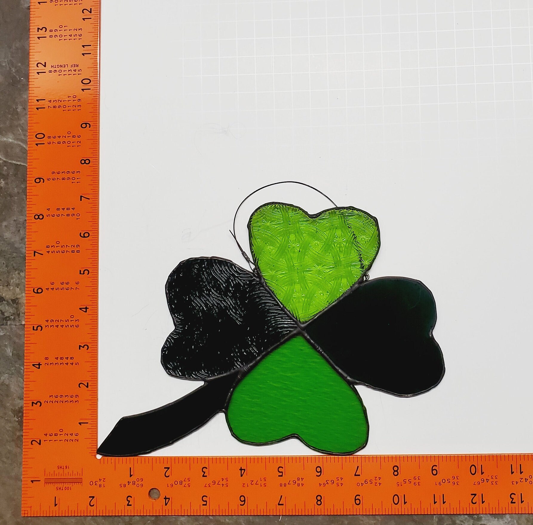 Stained Glass Clover, 4 Leaf Clover, St Patricks Decor, Gift for Her ...