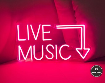 Live Music Sign | Etsy