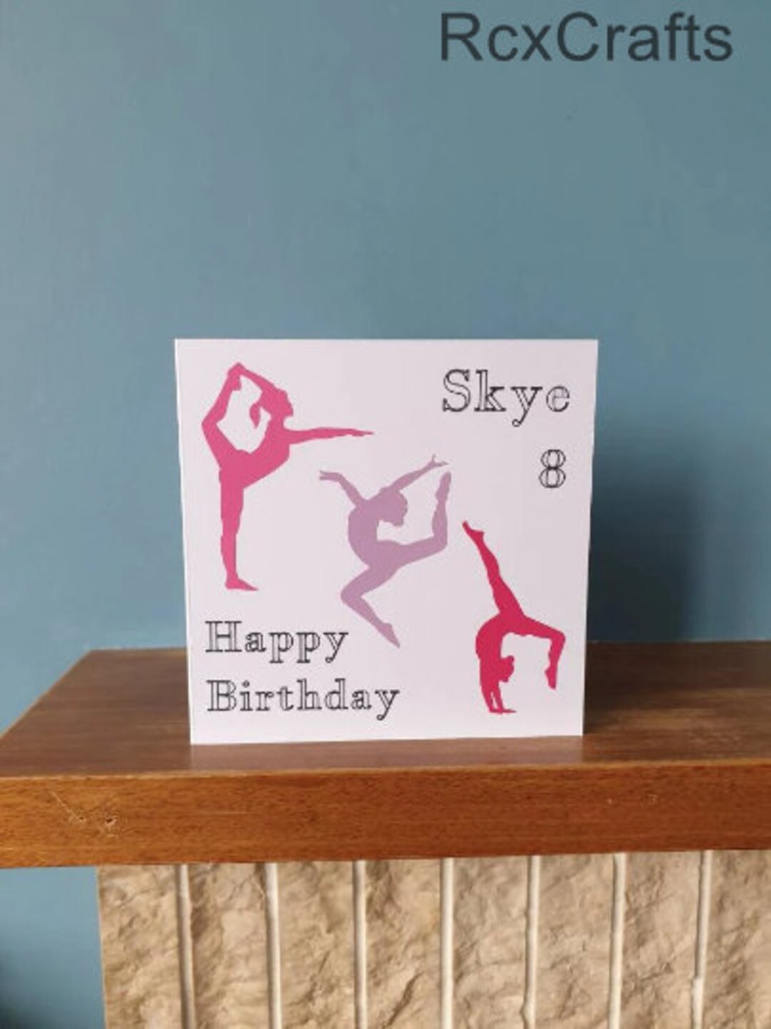 A Lovely Personalised Handmade Gymnastics, Gym Birthday Card ...