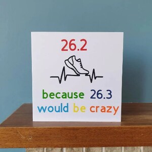 Marathon Card / Greetings Card. Ideal for All Runners and Sports Lovers ...