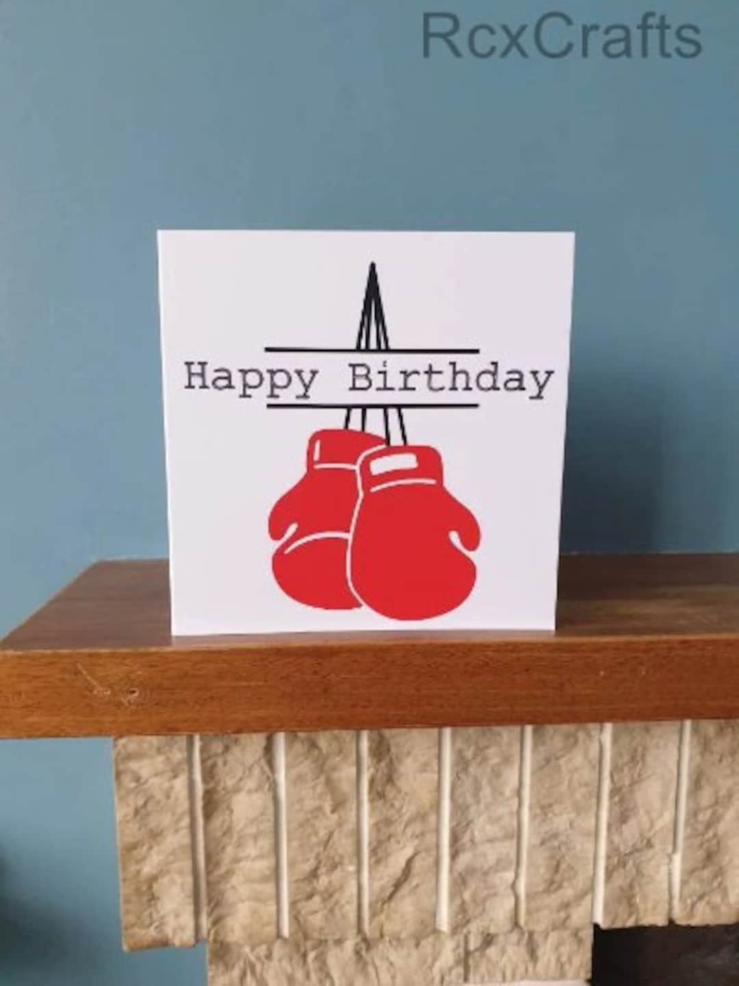A Handmade Cut Out Design Boxing Gloves, Boxing, Boxer Birthday ...