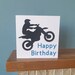 A Handmade Cut Out Design Motocross / Dirt Bike Birthday - Etsy