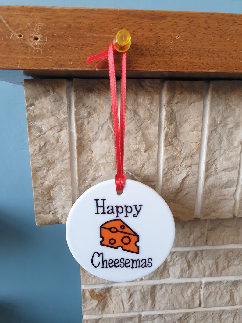 Happy Cheesemas Tree Decoration With Lovely Cheese Themed - Etsy
