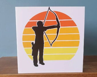 Archery Birthday Card - Etsy