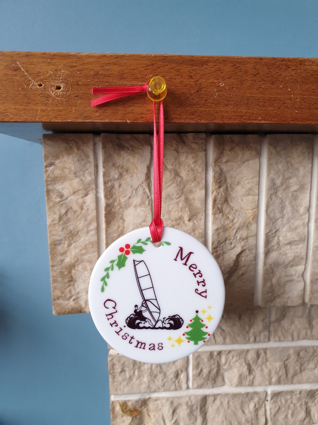 Windsurfing Christmas Tree Decoration With Lovely Windsurfer Christmas ...