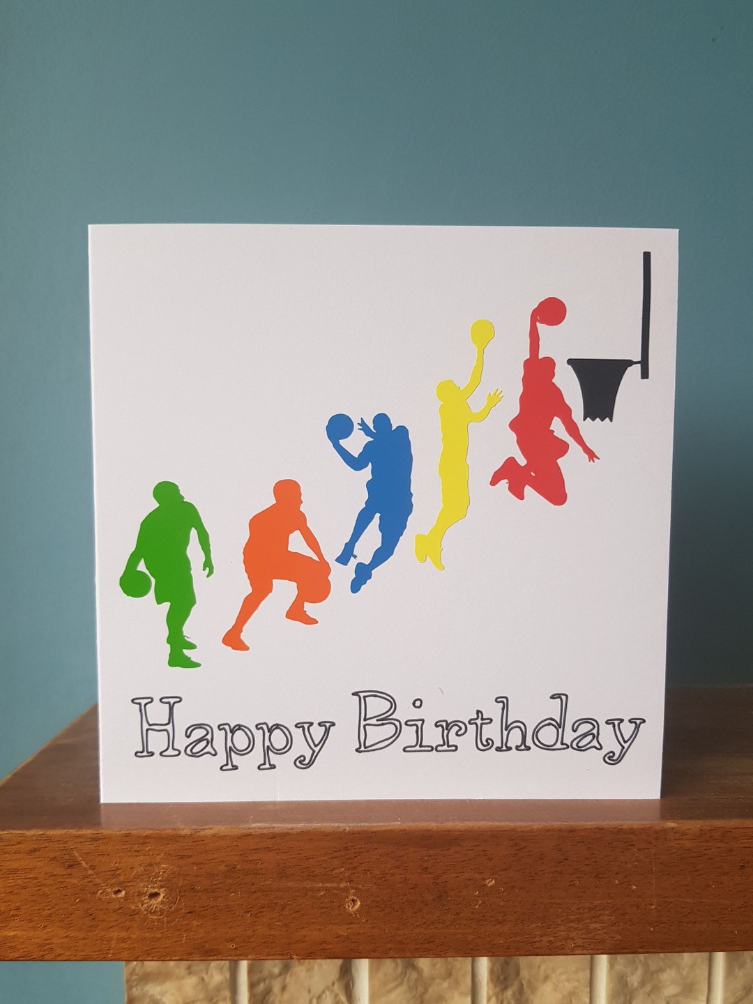 Basketball Greetings Card - Etsy UK