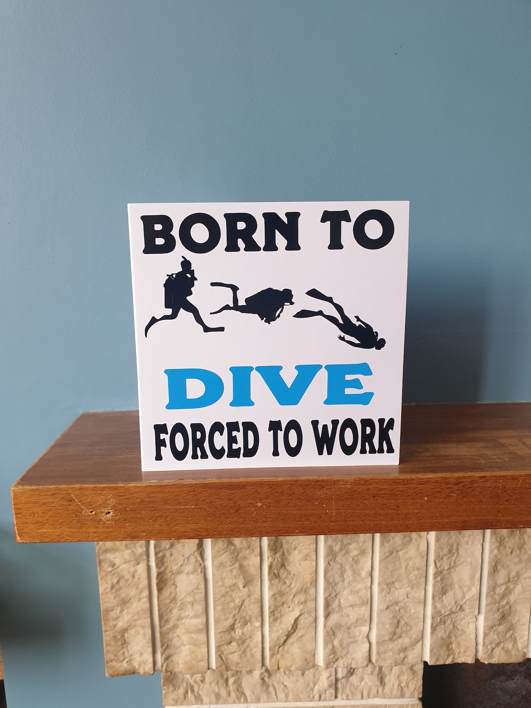 Funny Diving Greetings Card - Born to Dive. Forced to Work - Etsy