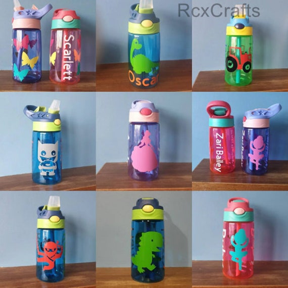 Kids Water Bottle 480ml Pop up Spout Water Bottle With Handle - Etsy