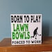Funny Lawn Bowls / Bowling Themed Birthday Card / Greetings Card With ...