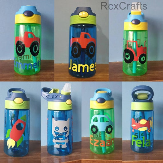 Kids 480ml Drinks Bottle With Pop up Spout Handle and | Etsy