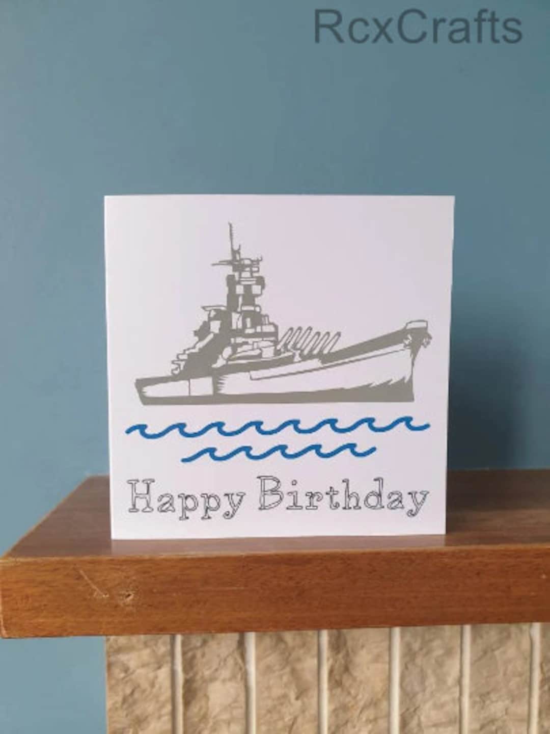 Navy / Naval Birthday Card / Greetings Card. - Etsy