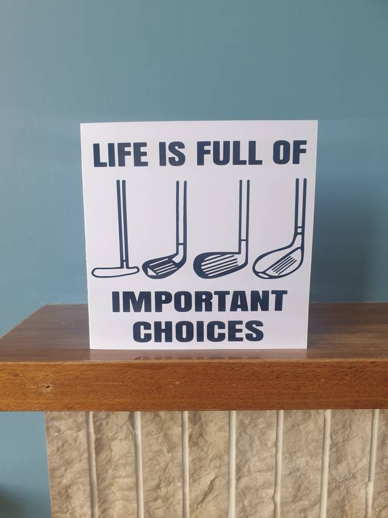 Funny Golf / Golfing Themed Birthday Card / Greetings Card. - Etsy UK