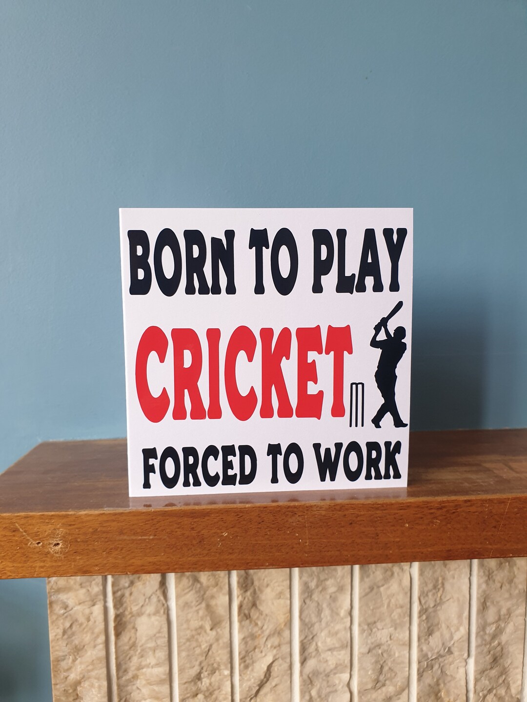 Funny Cricket Themed Birthday Card / Greetings Card With the Wording ...