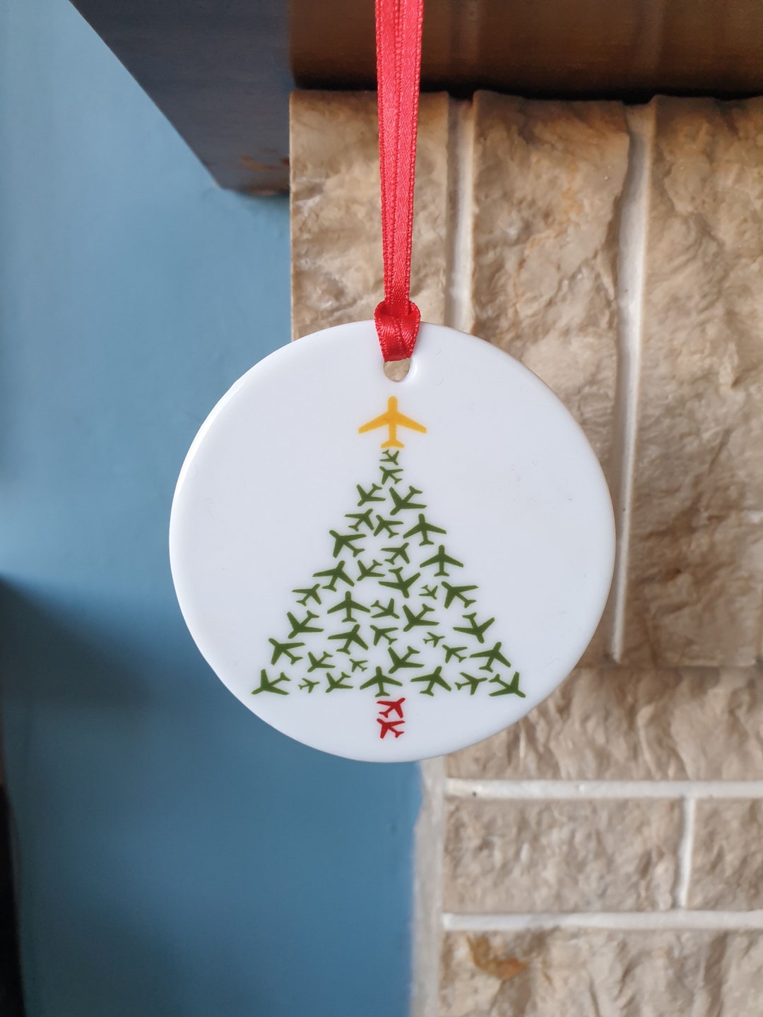 Airplane Ceramic Tree Decoration With Lovely Aircraft Themed Design ...