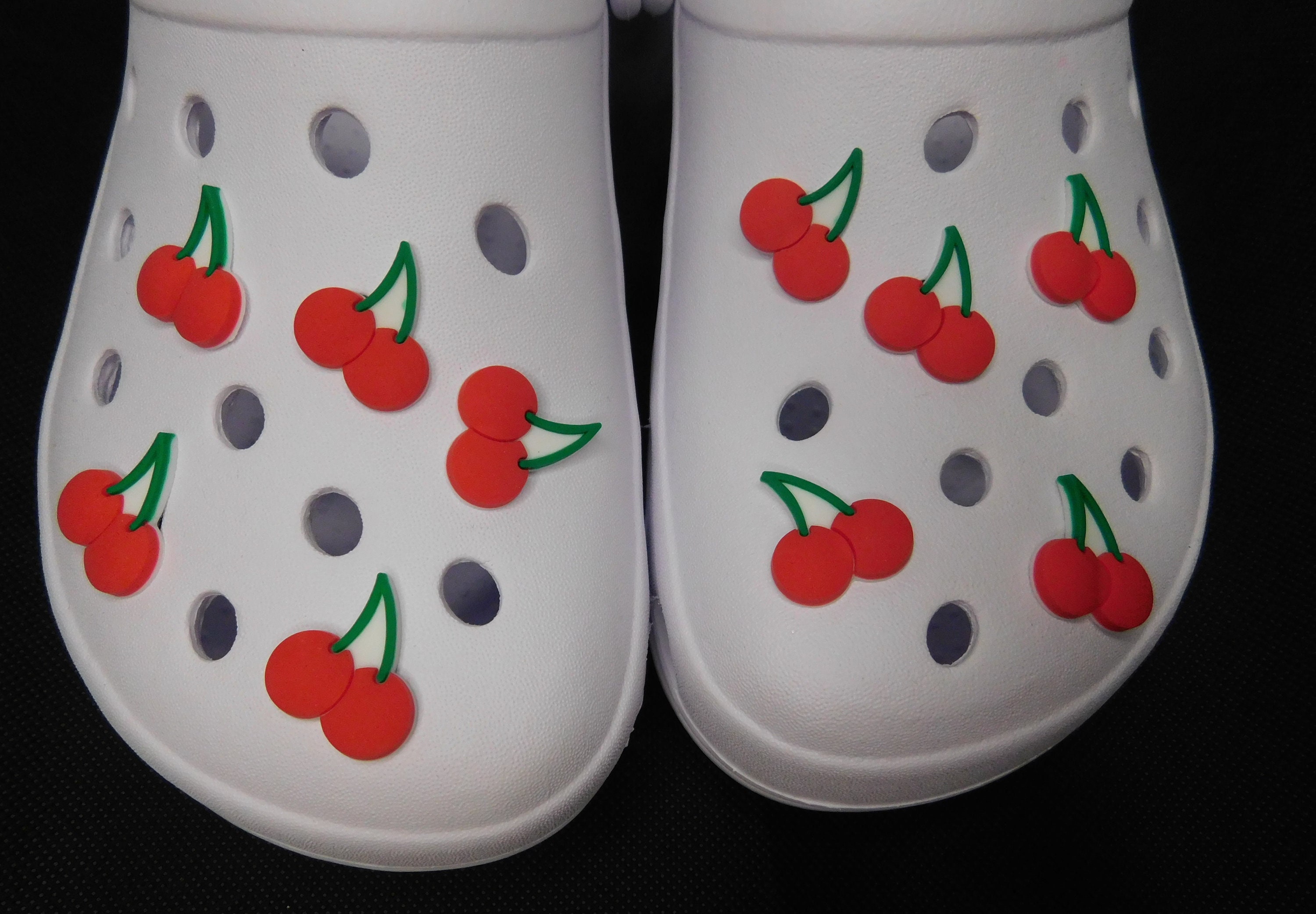 Cherry Croc Charm Fruit Croc Charm Red Fruit Croc Charm - Etsy