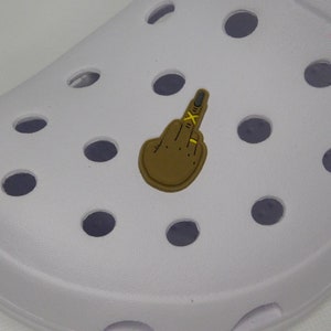 Middle Finger Croc Shoe Charm - Etsy