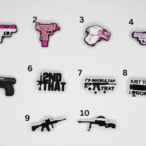 Gun Croc Charms, Fire Arm Croc Charms, Bullets Shoe Decoration - Etsy