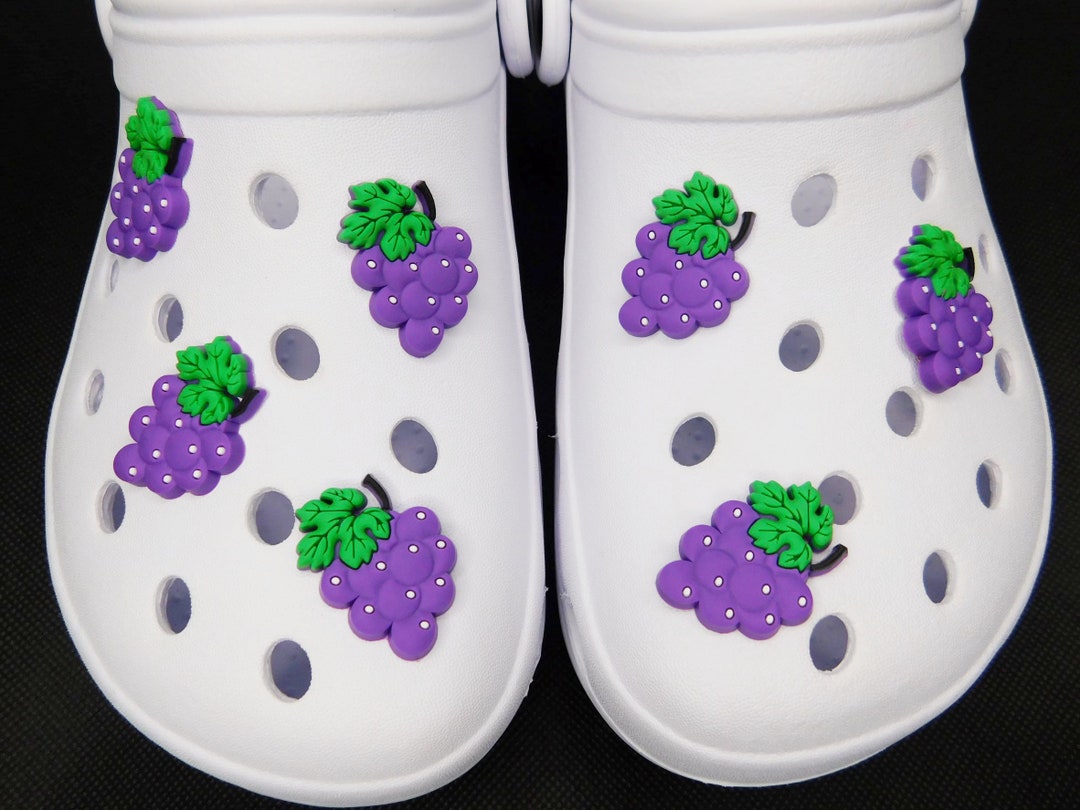 Grape Croc Shoe Charm, Fruit Croc Charms - Etsy