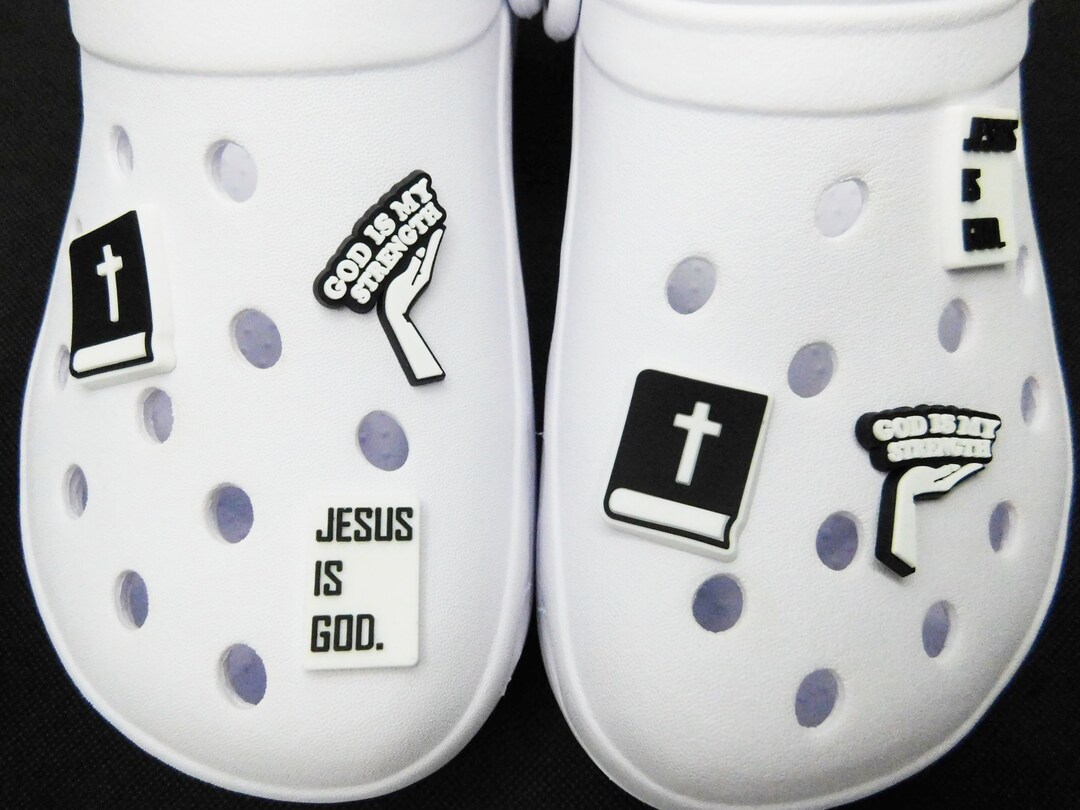 Religious Croc Charm, Jesus, Bible, God is My Strength Croc Charm - Etsy