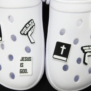 Religious Croc Charm, Jesus, Bible, God is My Strength Croc Charm - Etsy