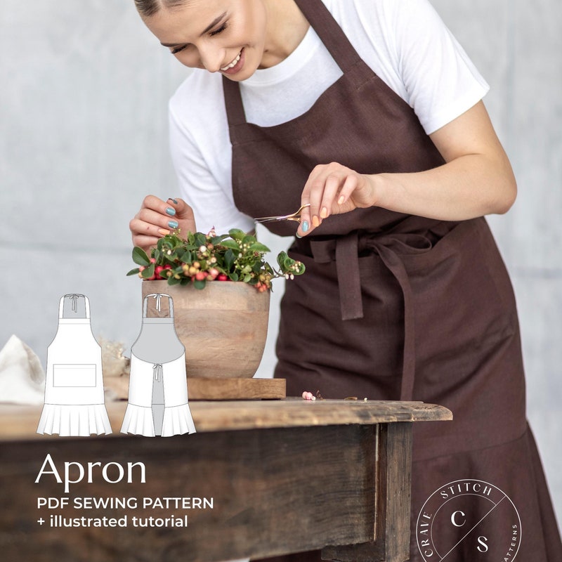 Wrap Apron Pattern - Etsy