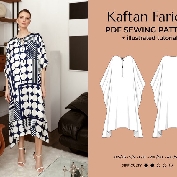 Kaftan Pattern - Etsy