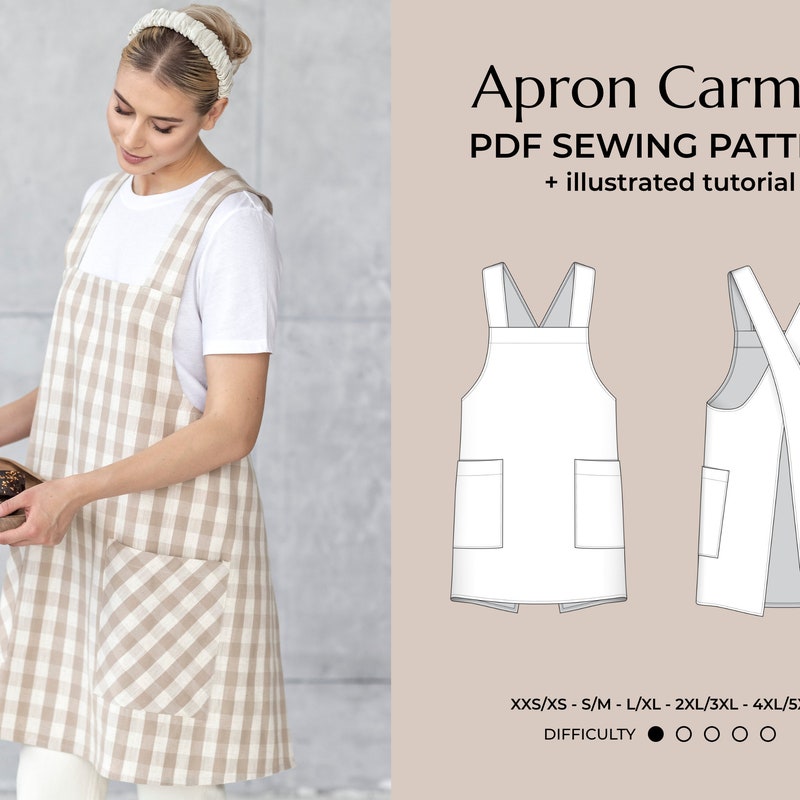 Japanese Apron Pattern - Etsy