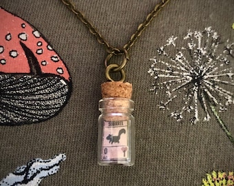 INSCRYPTION Keychain Card in a Bottle Squirrel Black Goat Boulder ...