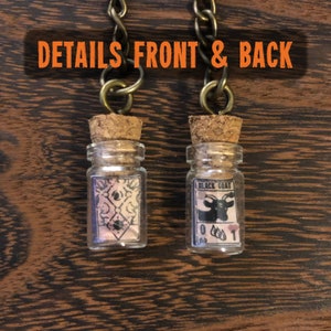 INSCRYPTION Necklace Card in a Bottle Squirrel Black Goat Boulder ...